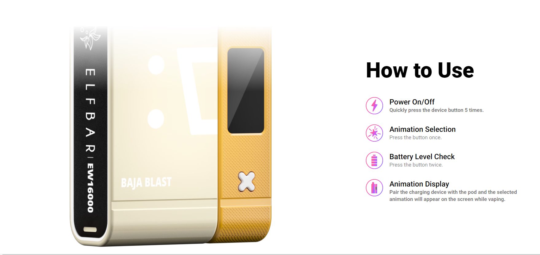 ELF BAR SNAP SMART 14000 PUFFS – STARTER KIT | With Display | ROYAL PUFF BD